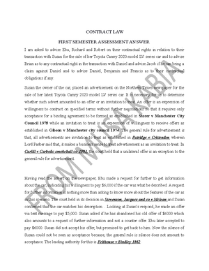 [Solved] How to identify Consideration according to Contracts Act 1950 ...