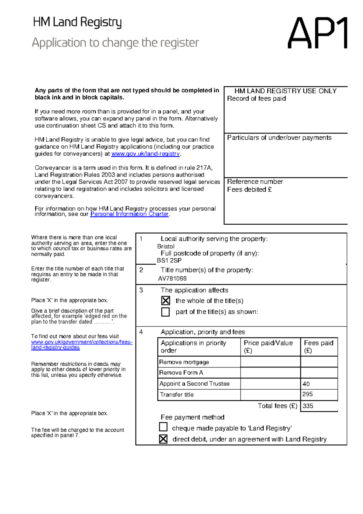 AP1 2022-08-01 - TR1 Form - Any parts of the form that are not typed ...