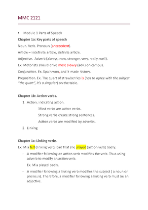 MMC 2121 Module 3 Minor Punctuation - MMC 2121 Module 3 Minor Punctuation Period. Colon: primary ...