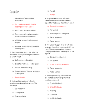 ORG CHEM Pacop - B 1. The ratio of disinfectant to the dilution of ...