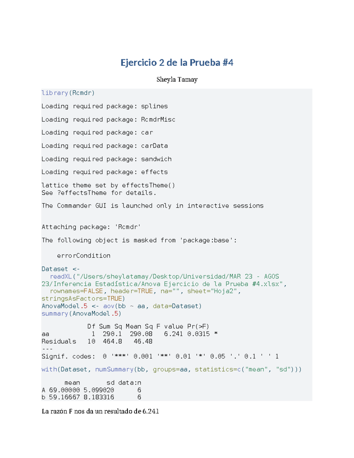 Trabajo En Clases 28:06:2023 - Ejercicio 2 de la Prueba Sheyla Tamay ...