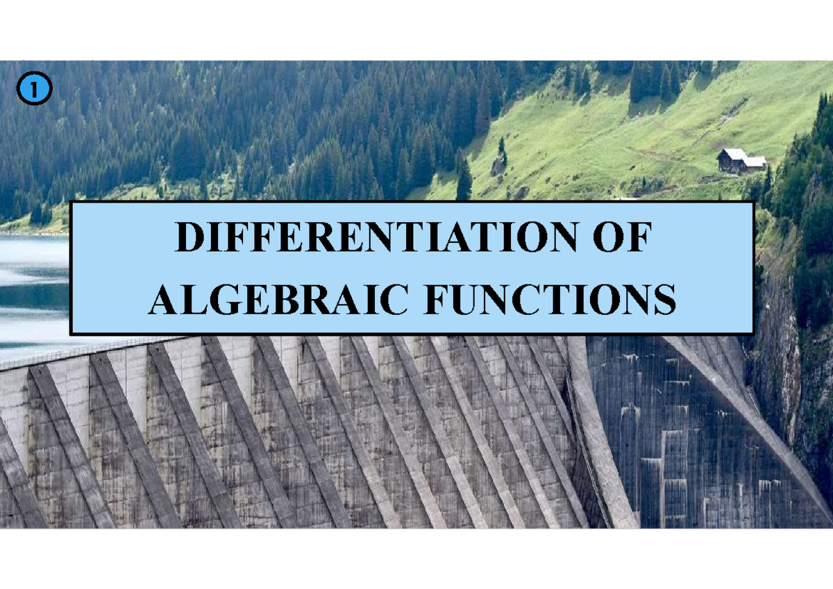 Differentiation Of Algebraic Functions Chemical Engineering