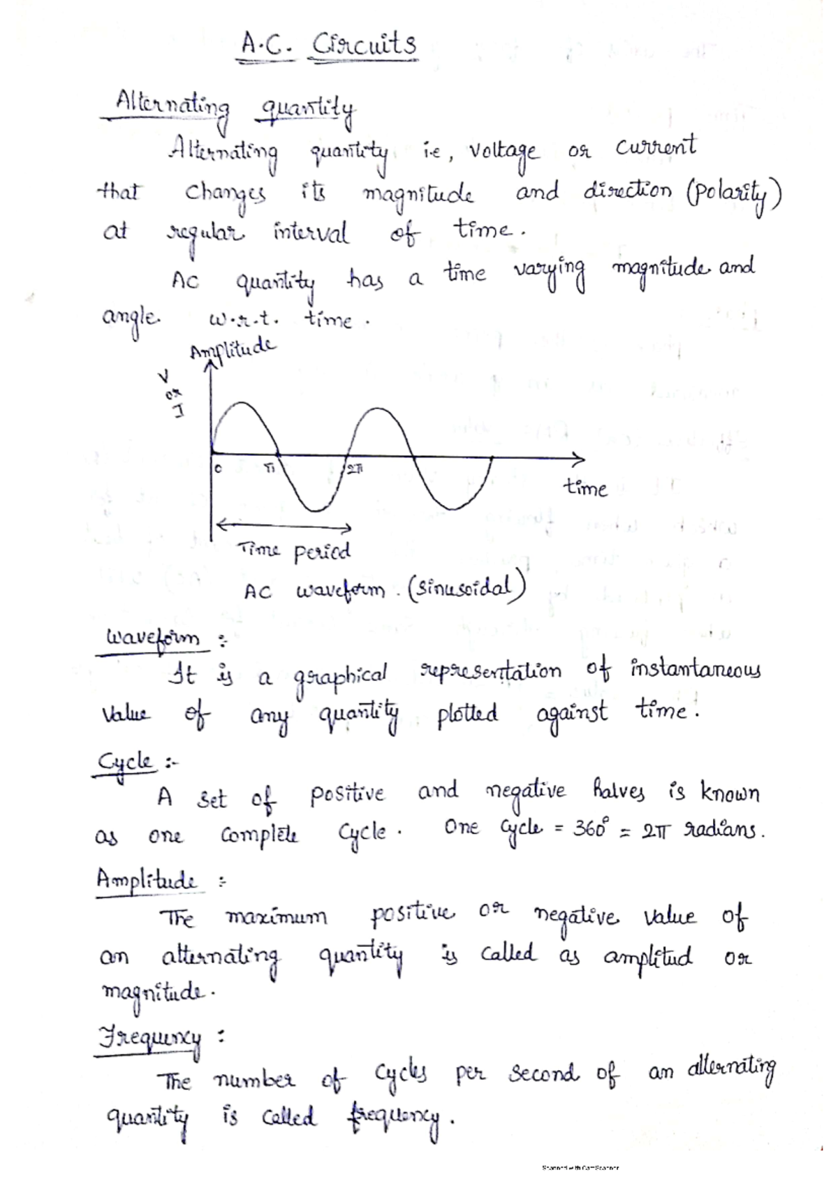 AC circuits part 1 - nothing - Civil Engineering - Studocu
