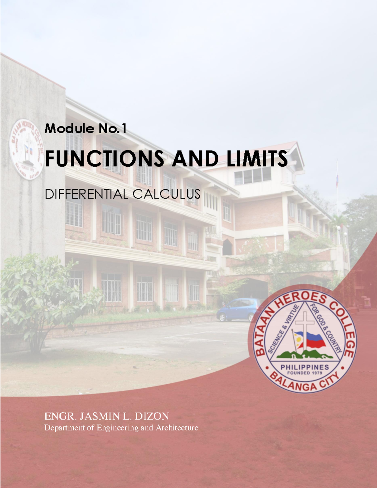 asssssssssssssssssssssssss - DIFFERENTIAL CALCULS/ MODULE 1: FUNCTIONS & LIMITS PAGE 1 Module ...