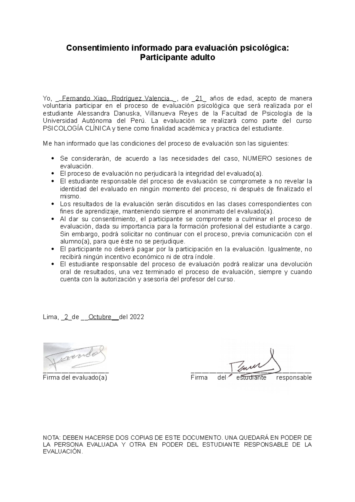 Tipos de consentimientos informados - Consentimiento informado para ...