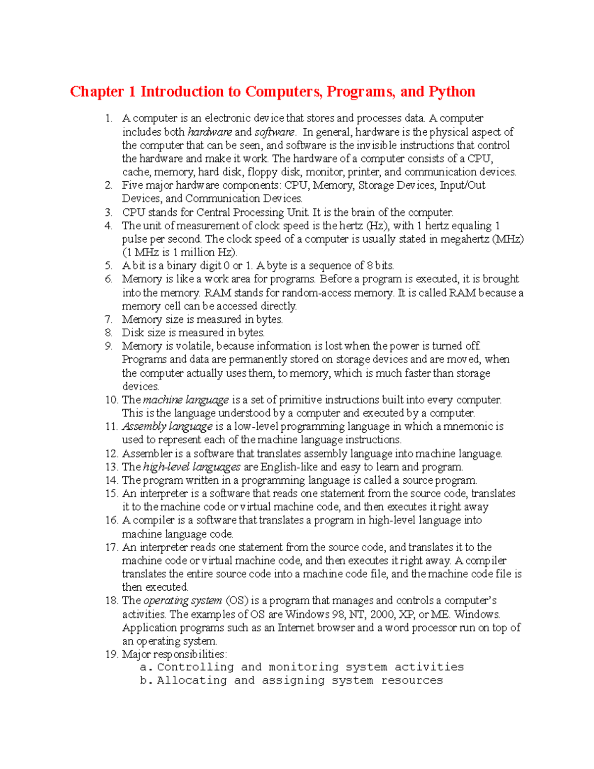 Computer Architecure Development with a data driven approach - Chapter 1 Introduction to ...