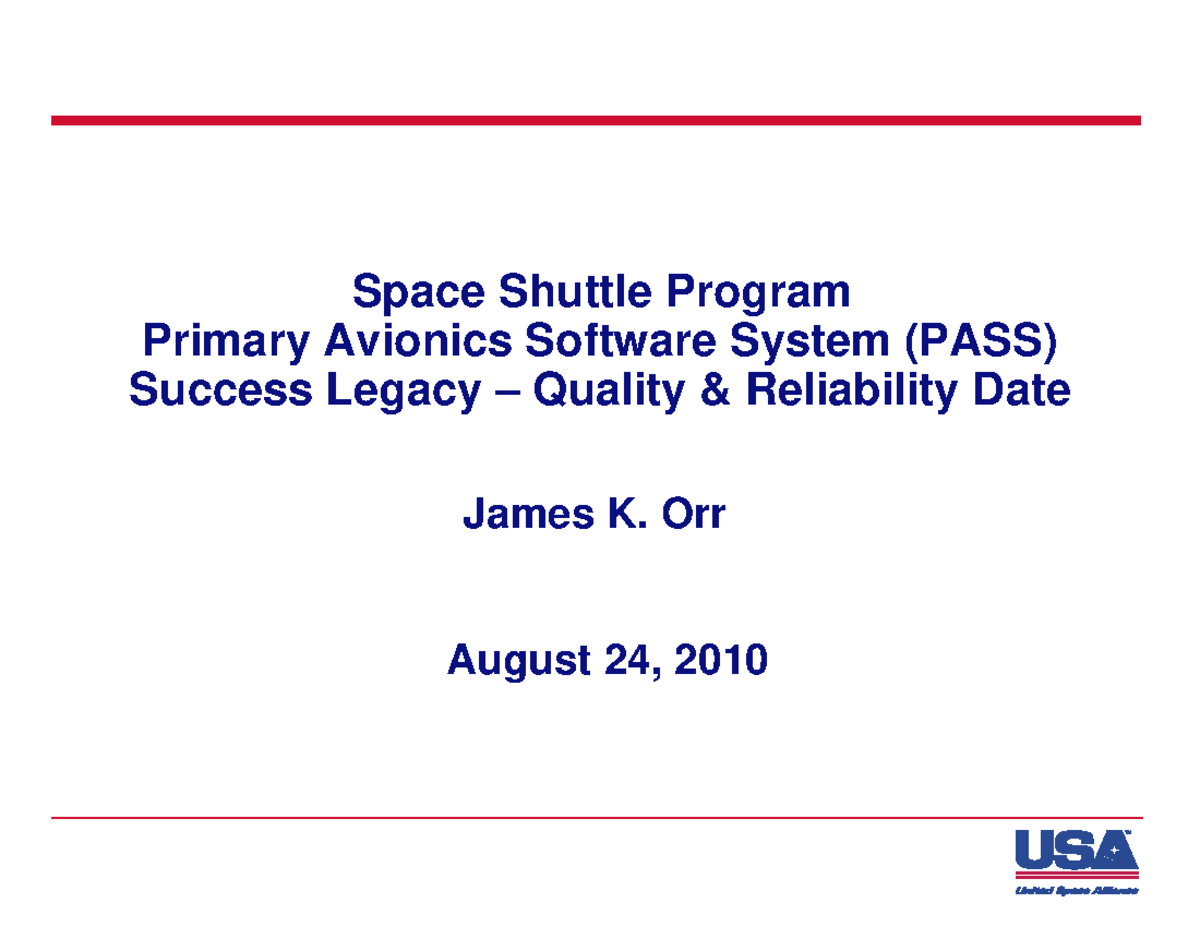 2010 0029536 - LEARNING MATERIAL - Space Shuttle Program Primary ...