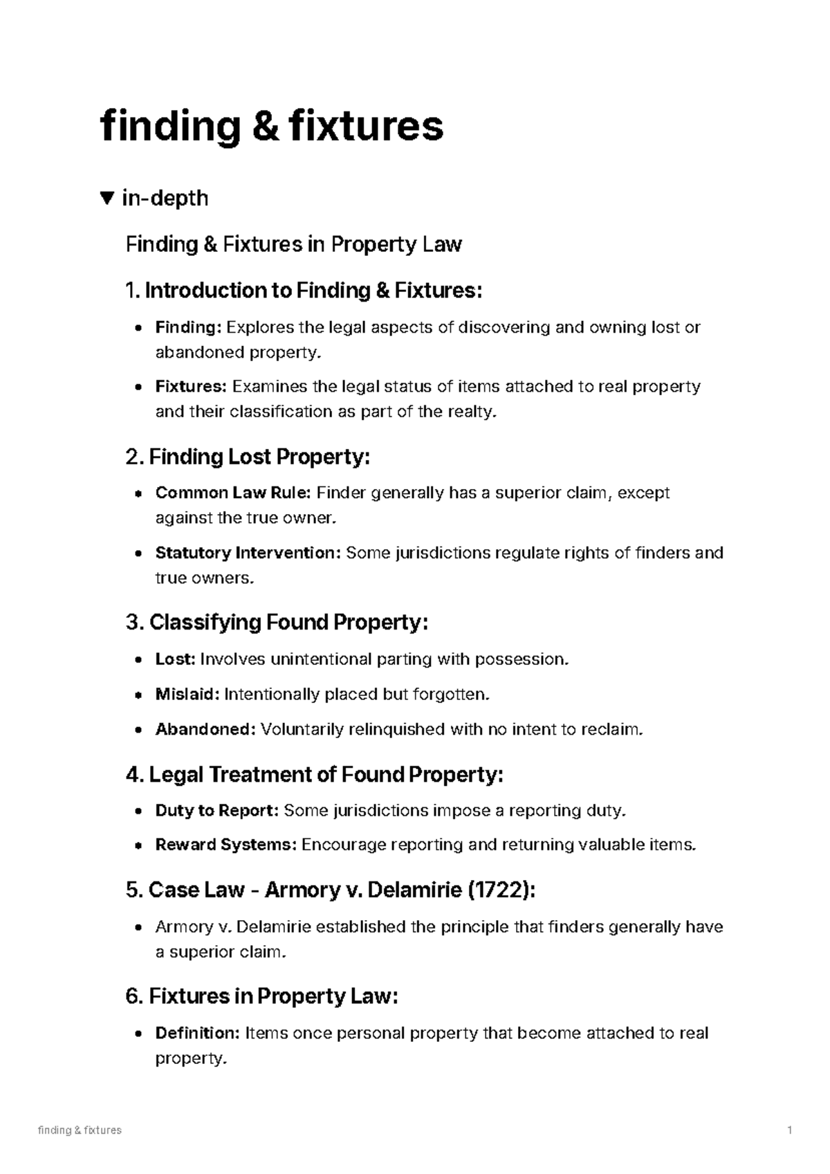 Findings & fixtures - finding & fixtures in-depth Finding & Fixtures in ...