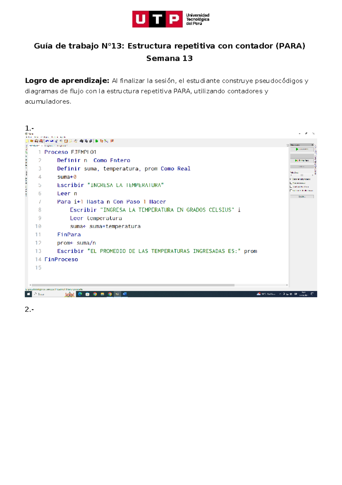 Algoritmos S013 - Robert Silva - Principios de algoritmos - Guía de ...