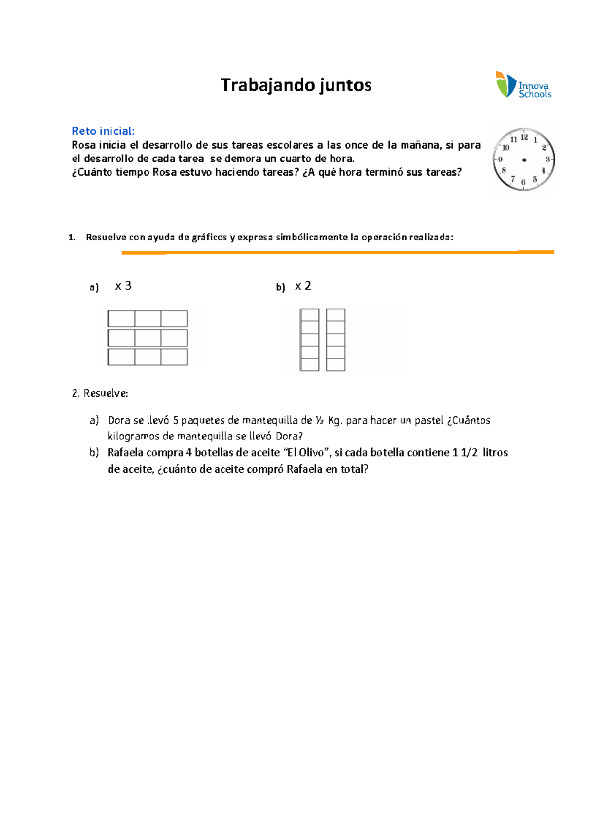 Act 5 Ficha - Trabajando juntos Reto inicial: Rosa inicia el desarrollo ...