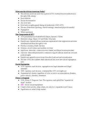 African american history notes 1 12 23 - 1/12/ Robert L. Harris, Jr ...