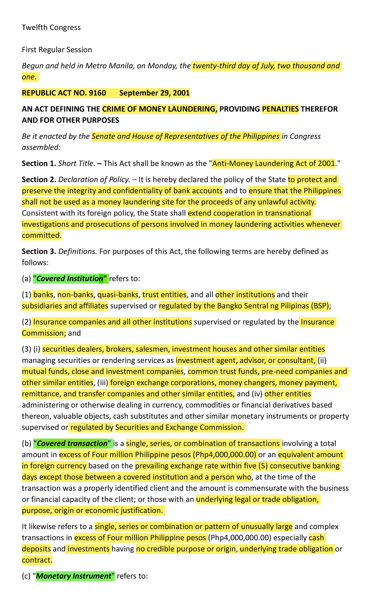 Twelfth Congress - AMLA - Twelfth Congress First Regular Session Begun ...