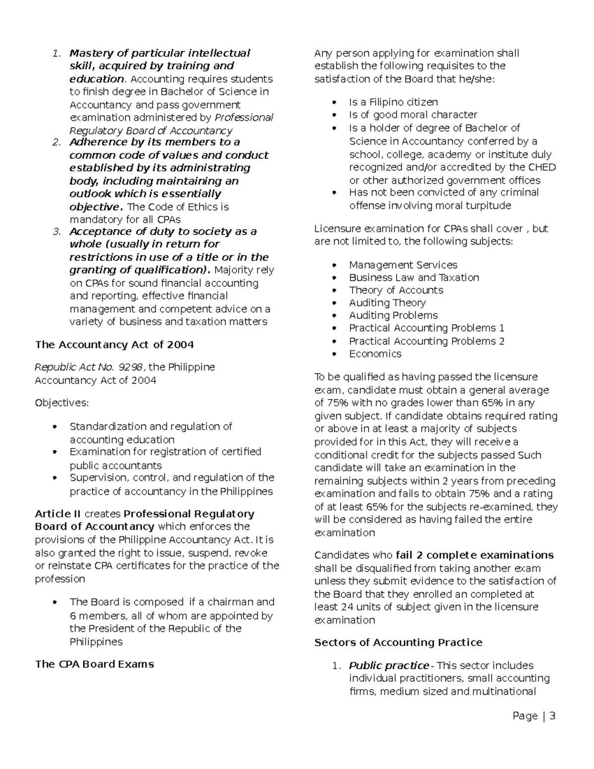 General Terms in Basic Accounting and Finance-3 - 1. Mastery of ...