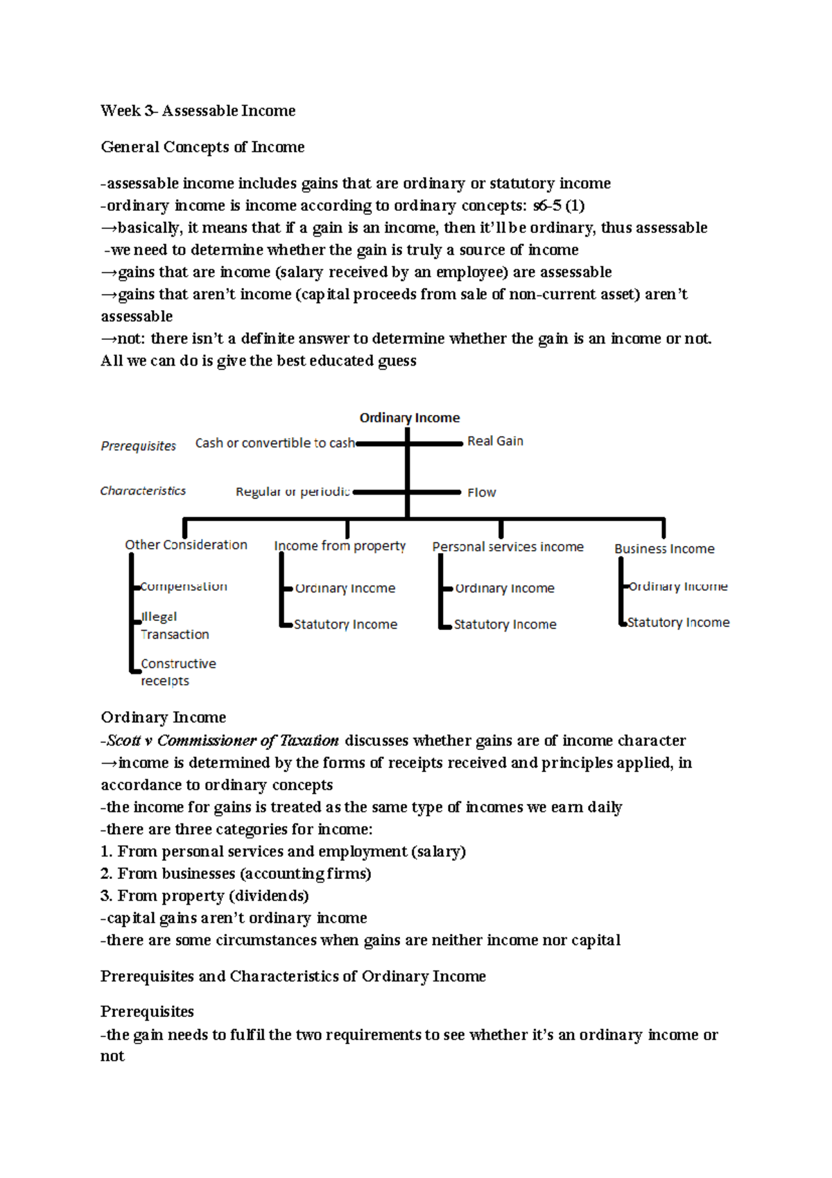 4. Taxation Law- Assessable Income - Week 3- Assessable Income General ...