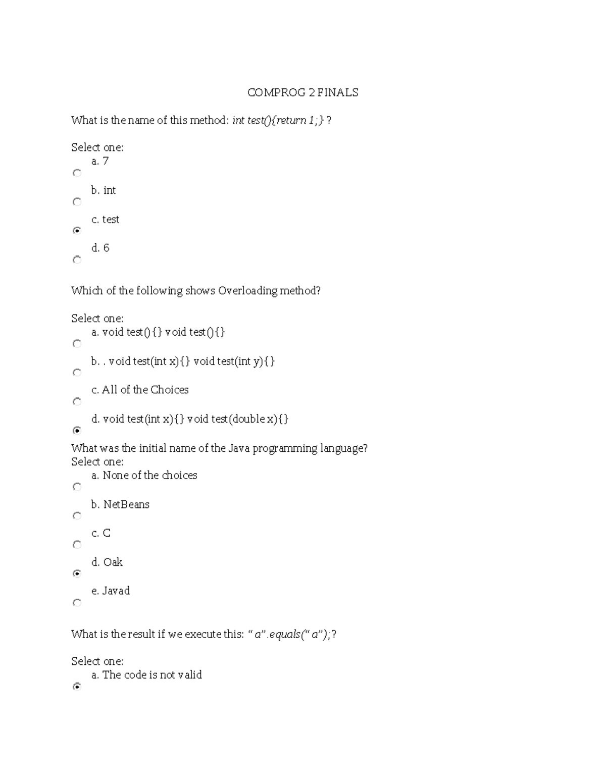 COM PROG 2 - Sauceeeee - COMPROG 2 FINALS What is the name of this ...