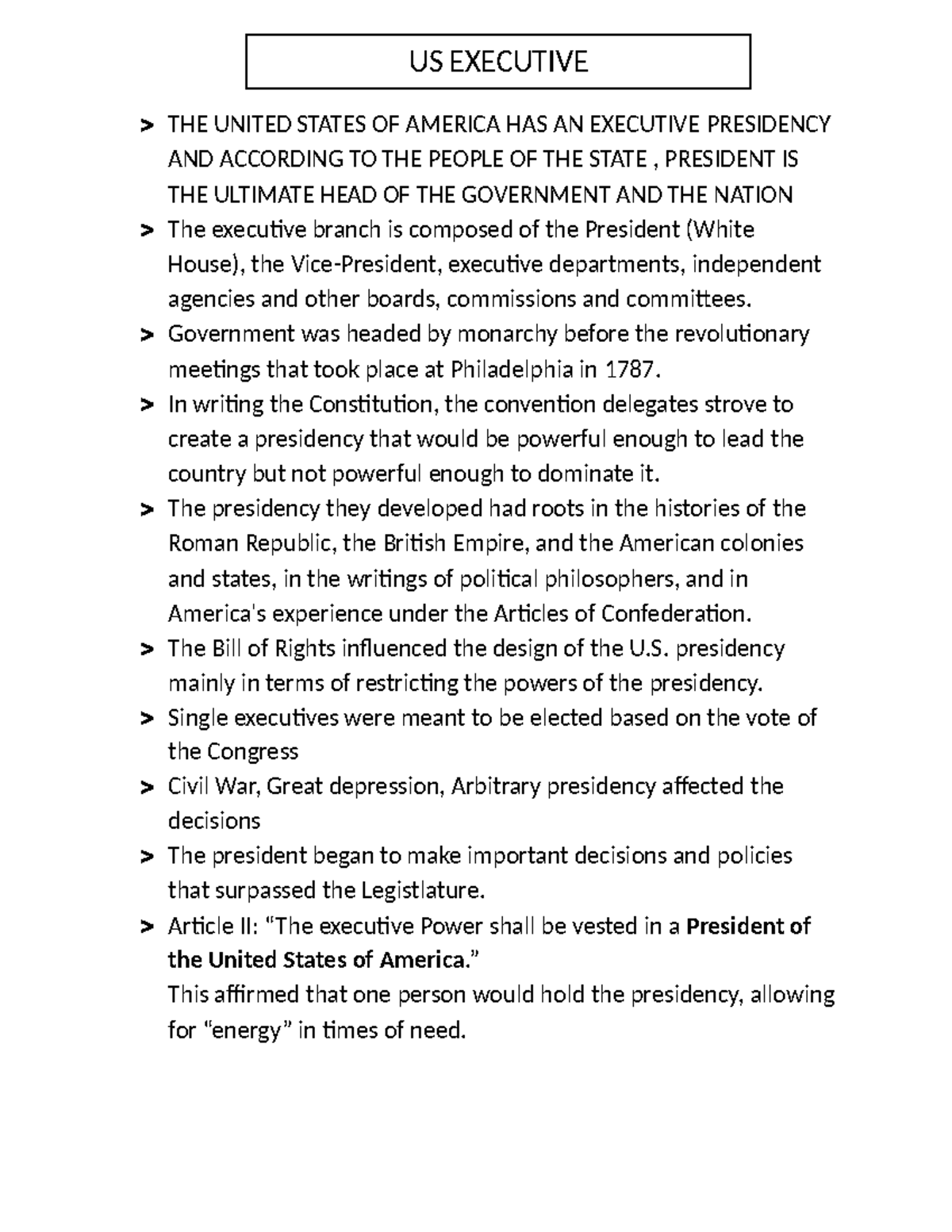 Us executive grp 5 (2) - fgfdg - US EXECUTIVE THE UNITED STATES OF ...