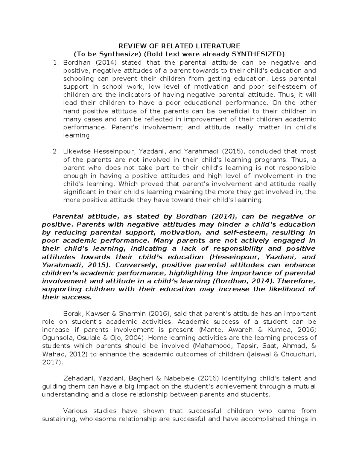 Rrl Theoretical Conceptual 1 Review Of Related Literature To Be
