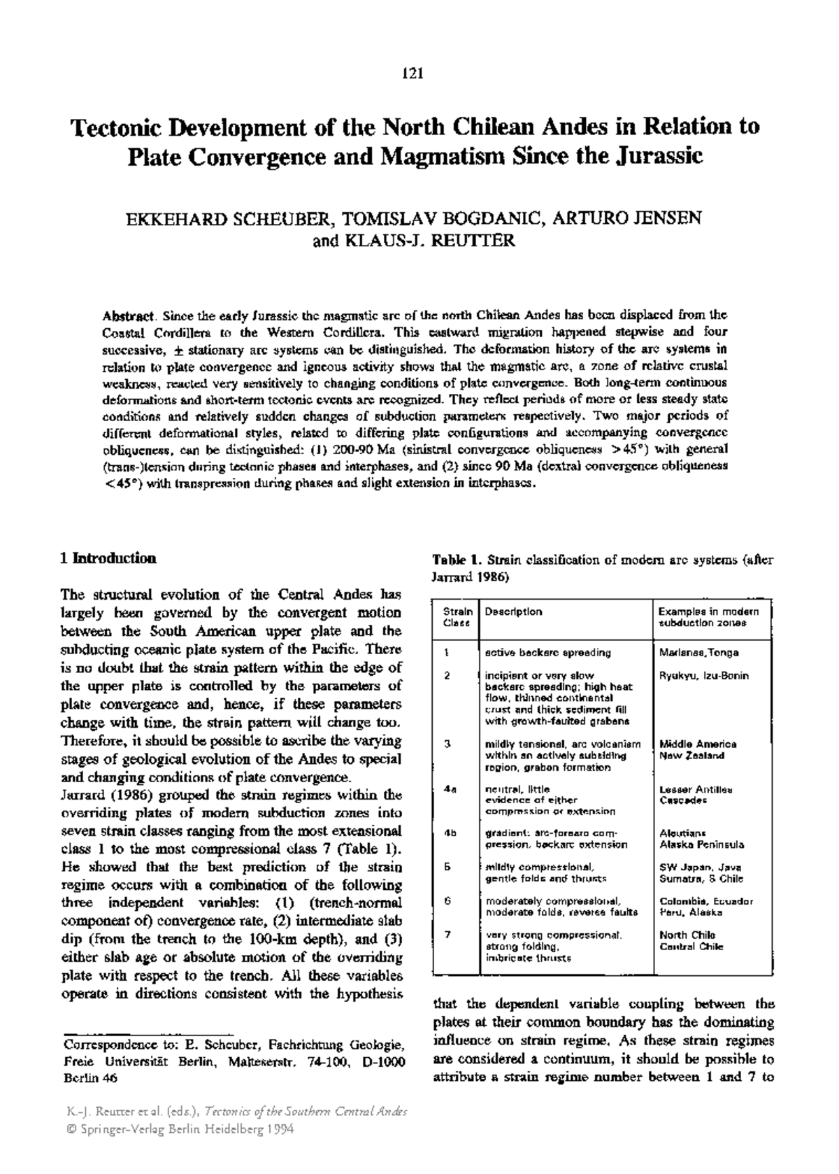 Scheuber 1994 - paper - Tectonic Development of the North Chilean Andes ...