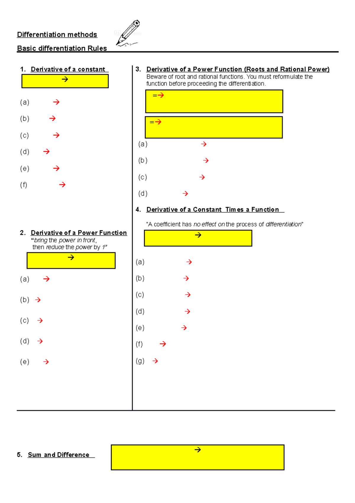 1 0 Basic Differentiation Of Function Algebraic Trigonometric And Log 1 0 Basic Differentiation Of Function Algebraic Trigonometric And Log