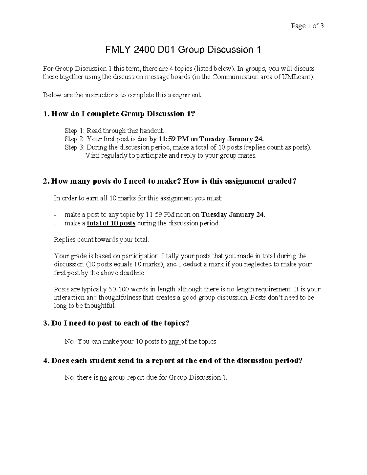 FMLY 2400 Group Discussion 1 2023 Winter - FMLY 2400 D01 Group ...