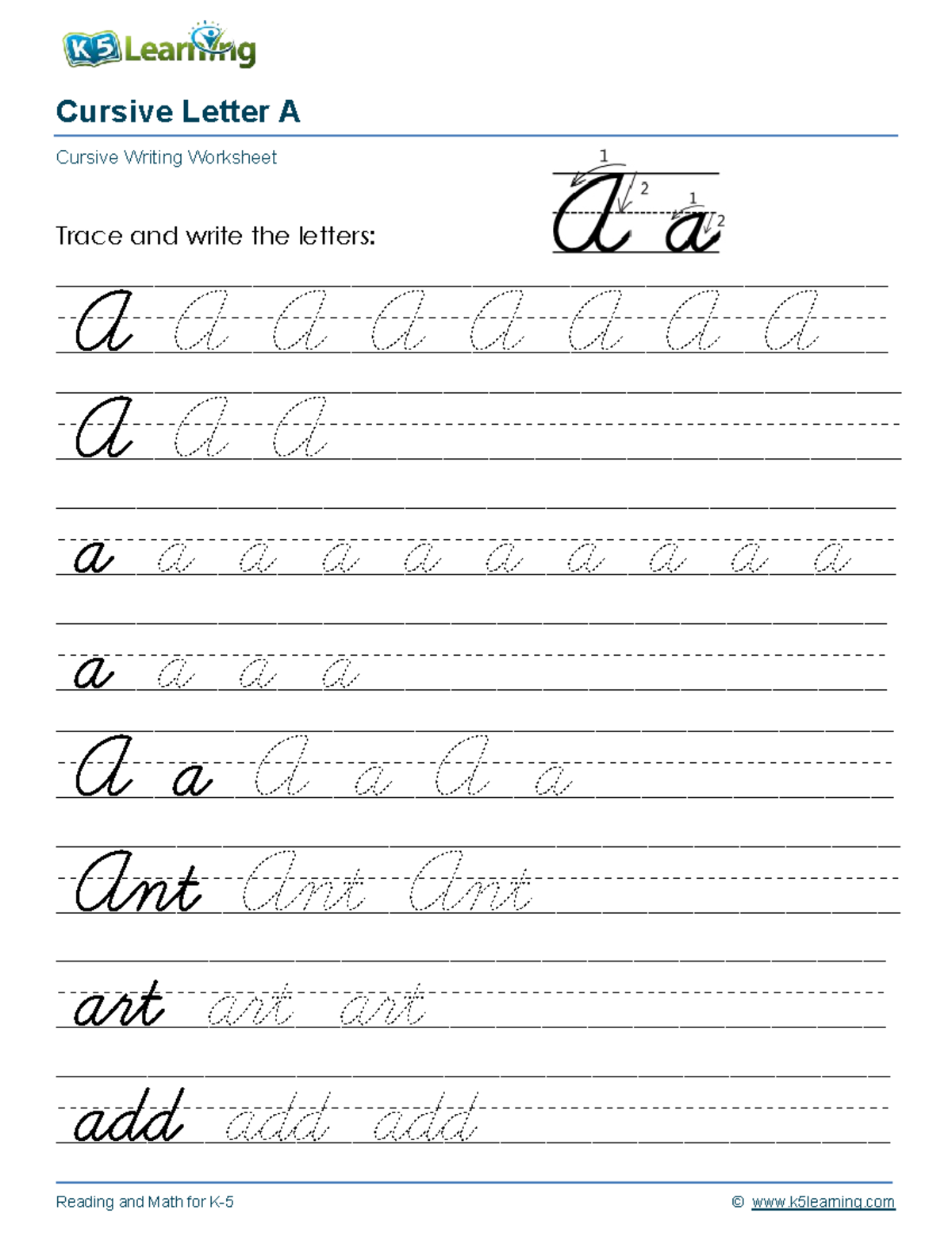 Handwriting letters aa printable - Filipino -Grade 2 - Reading and Math ...