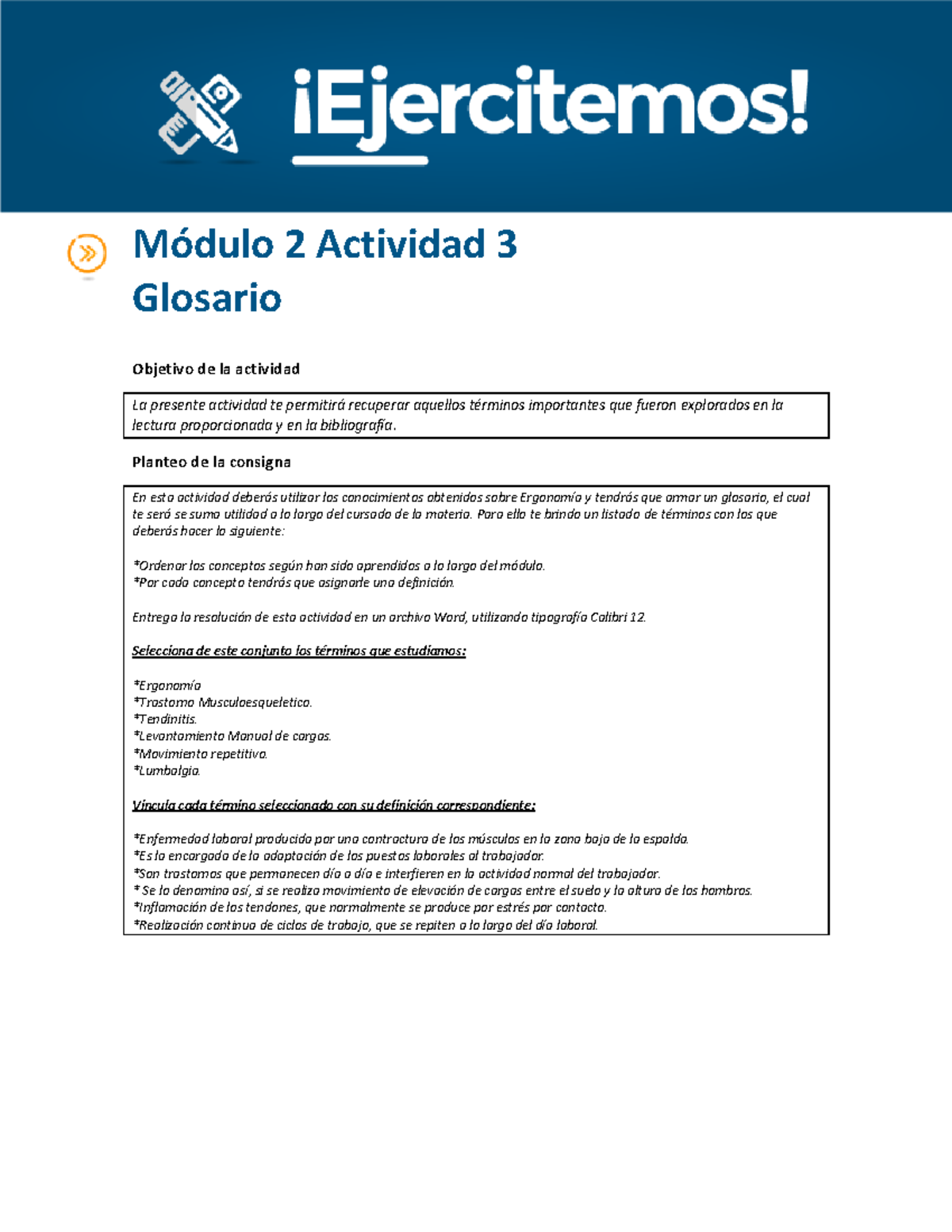 Actividad 3 Módulo 2 consigna material en pdf - Módulo 2 Actividad 3 ...