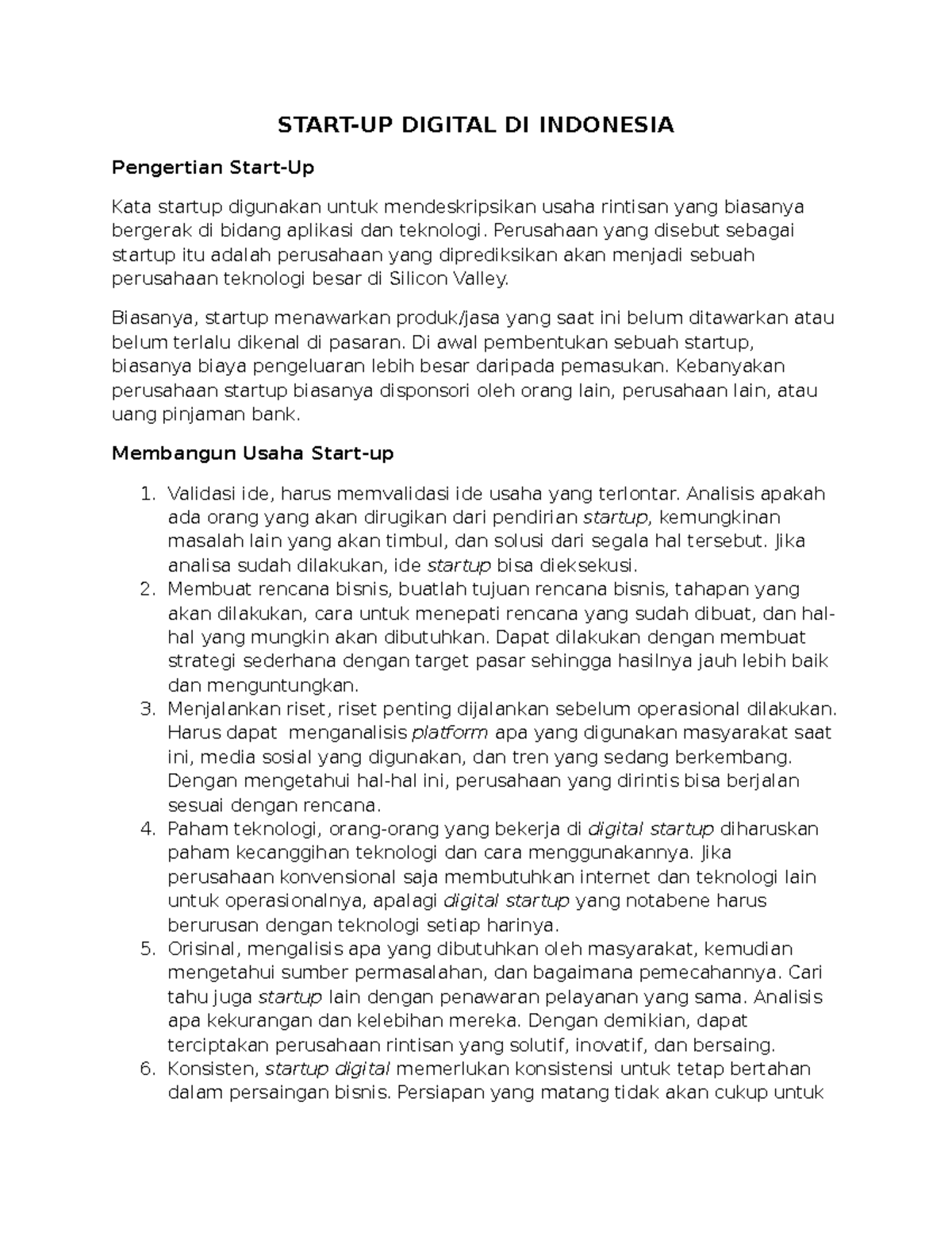 Startup START UP DIGITAL DI INDONESIA Pengertian Start Up Kata startup-start-up-digital-di-indonesia-pengertian-start-up-kata