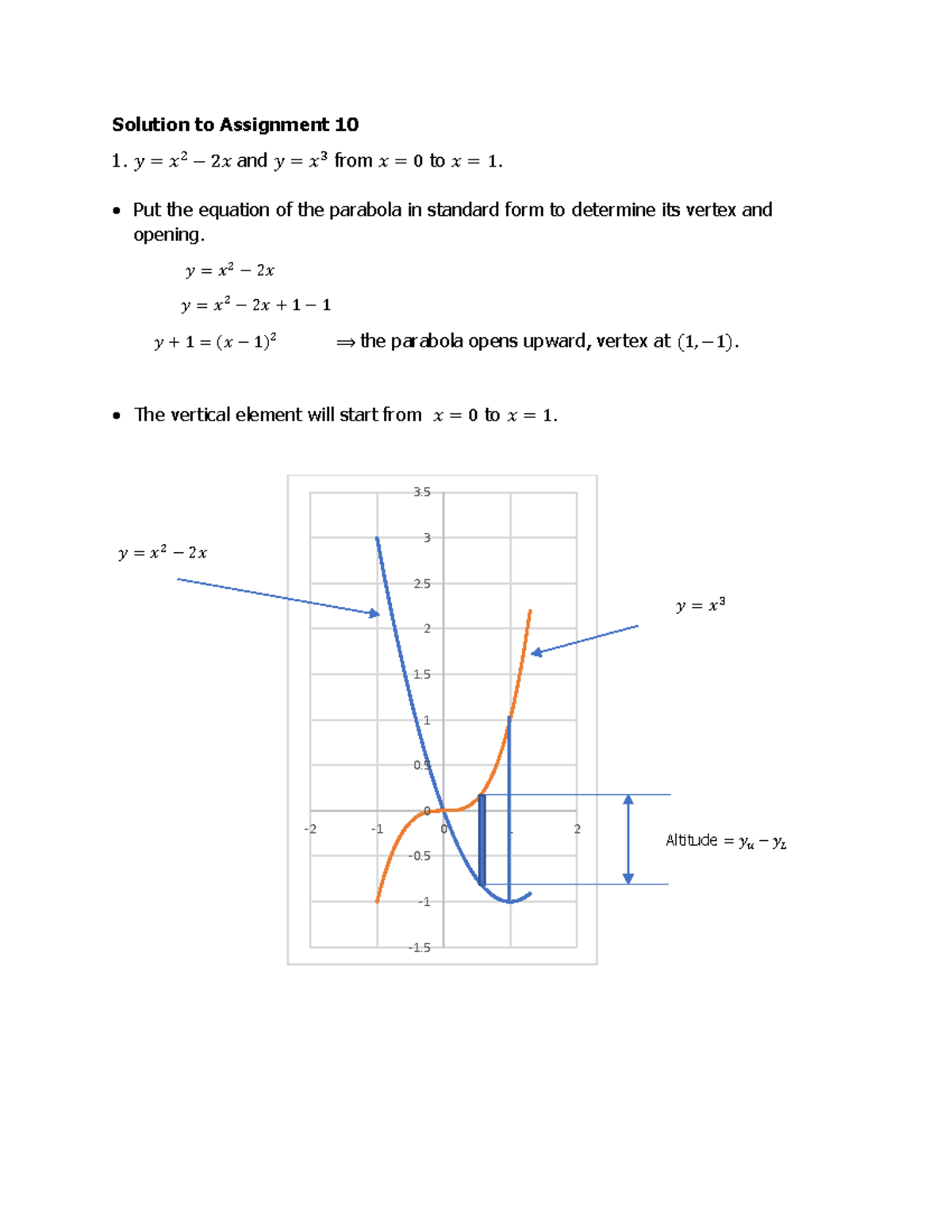 Answer Key to Assignment 10. Calculus 2 - Solution to Assignment 10 𝑦 ...