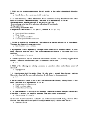 NUR202 Dosage Calc OB math calculations questions 1 12 - Deprecated API ...