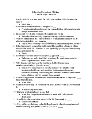 Chapter 8 EEC quiz - Practice quiz from Educating Exceptional Children ...