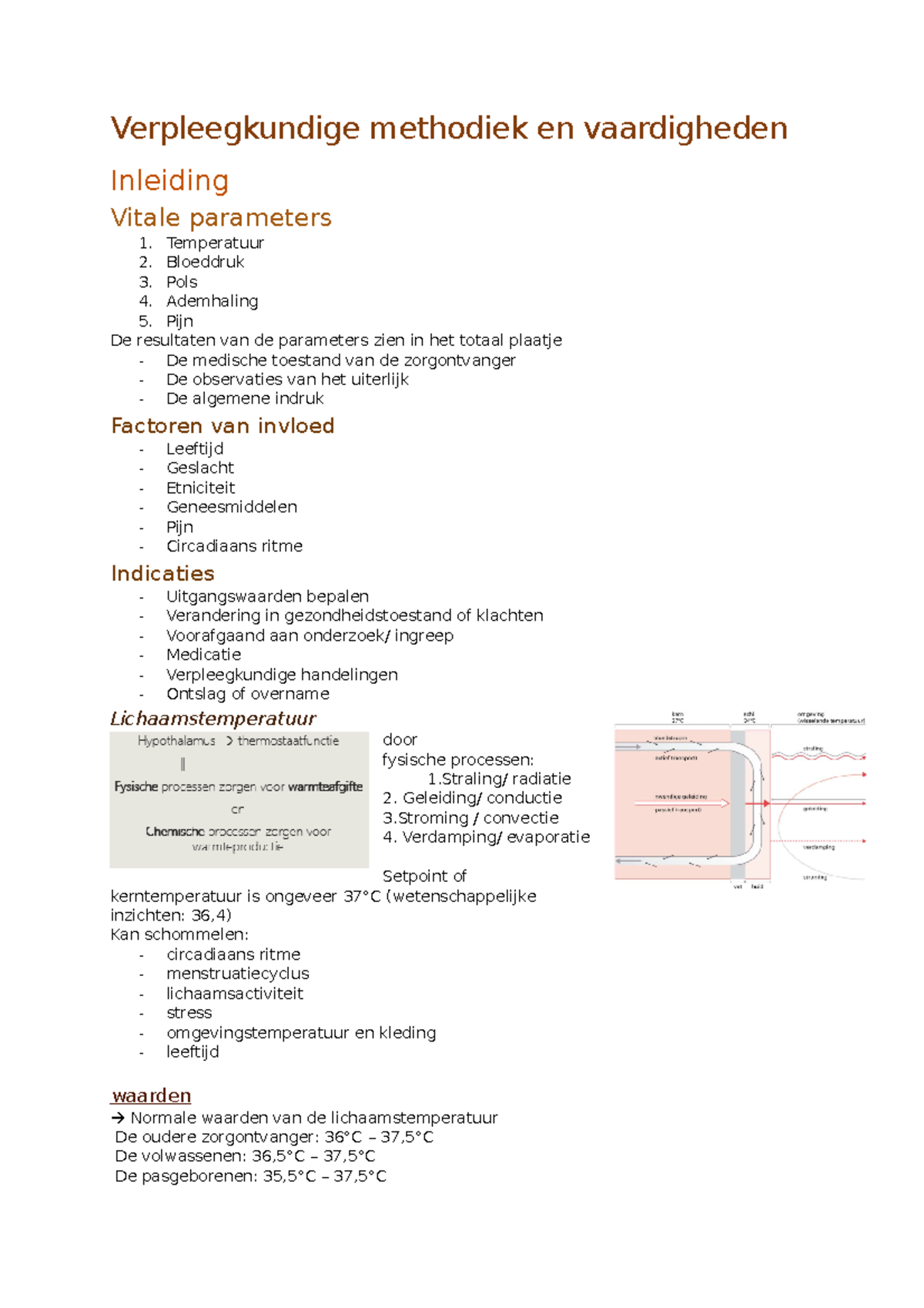 de verschillde soorten parameters - Verpleegkundige methodiek en ...