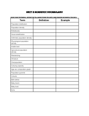 Aphug Chapter 2 Vocabulary - APHUG Chapter 2 Vocabulary Age – Sex ...
