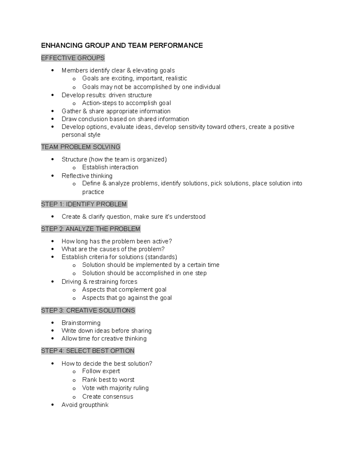 Enhancing Group and Team Performance - ENHANCING GROUP AND TEAM ...