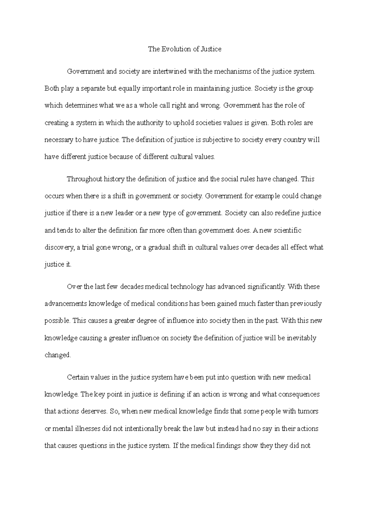 The Evolution of Justice 1st draft - The Evolution of Justice ...