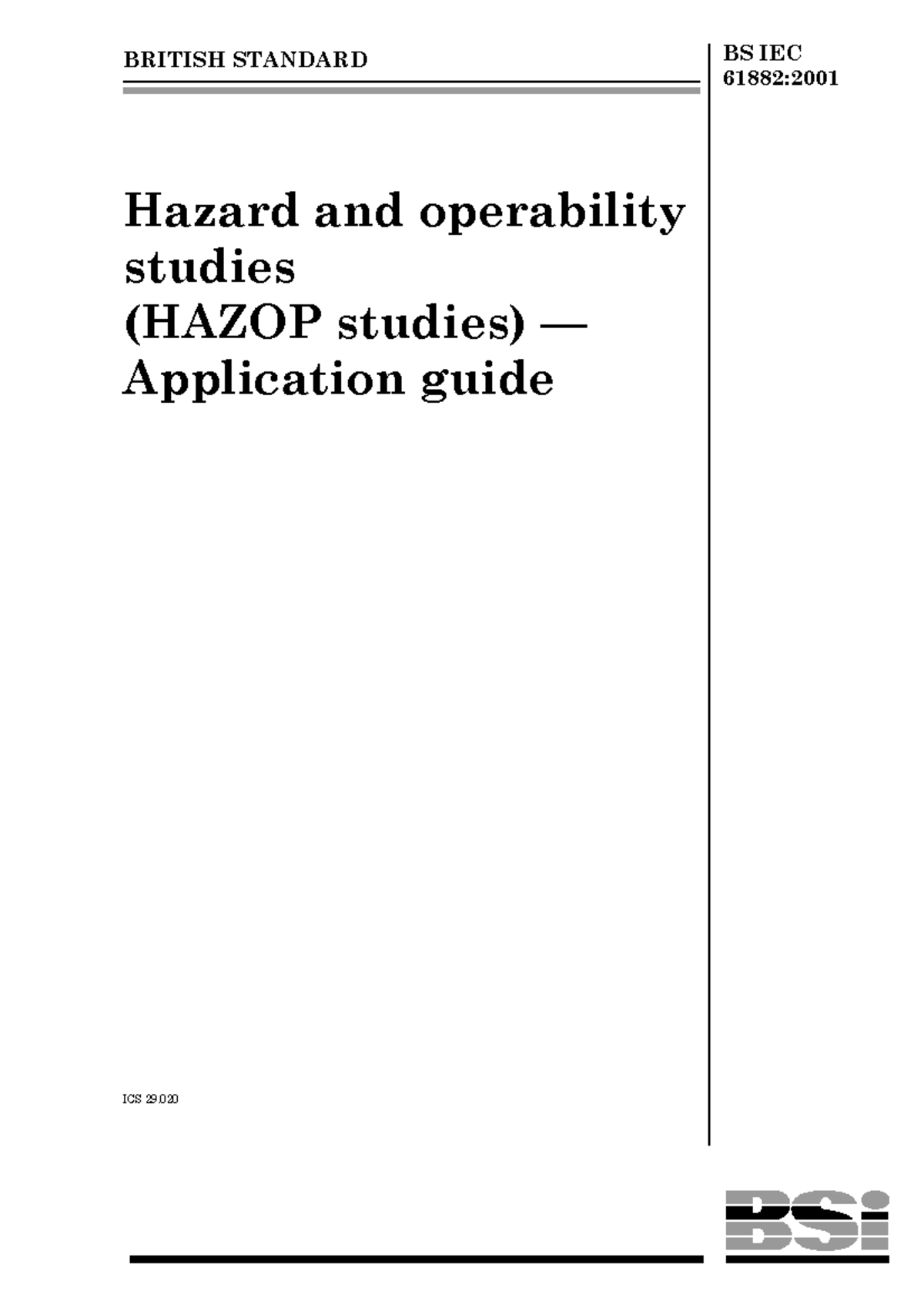 EIC 61882 - Hazop - Warning: Error during font loading: XMLHttpRequest is not defined BRITISH ...