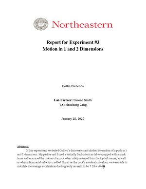 Cheat sheet physics 1 midterm - PHYS 1151 - Studocu