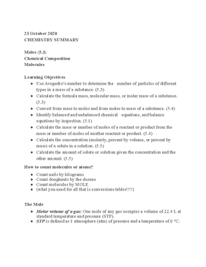 Chem 3 quiz - notes to prepare for exams/quizzes - Chapter 3 Quiz - A ...