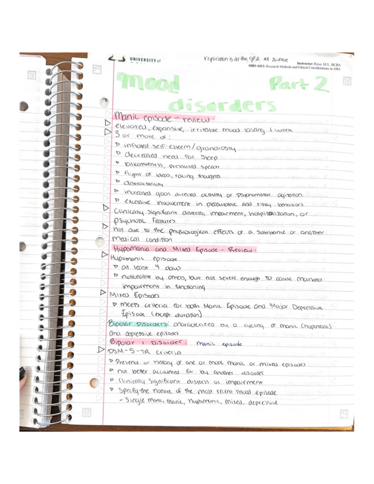 Mood disorder 2 - CLP4143 - Studocu