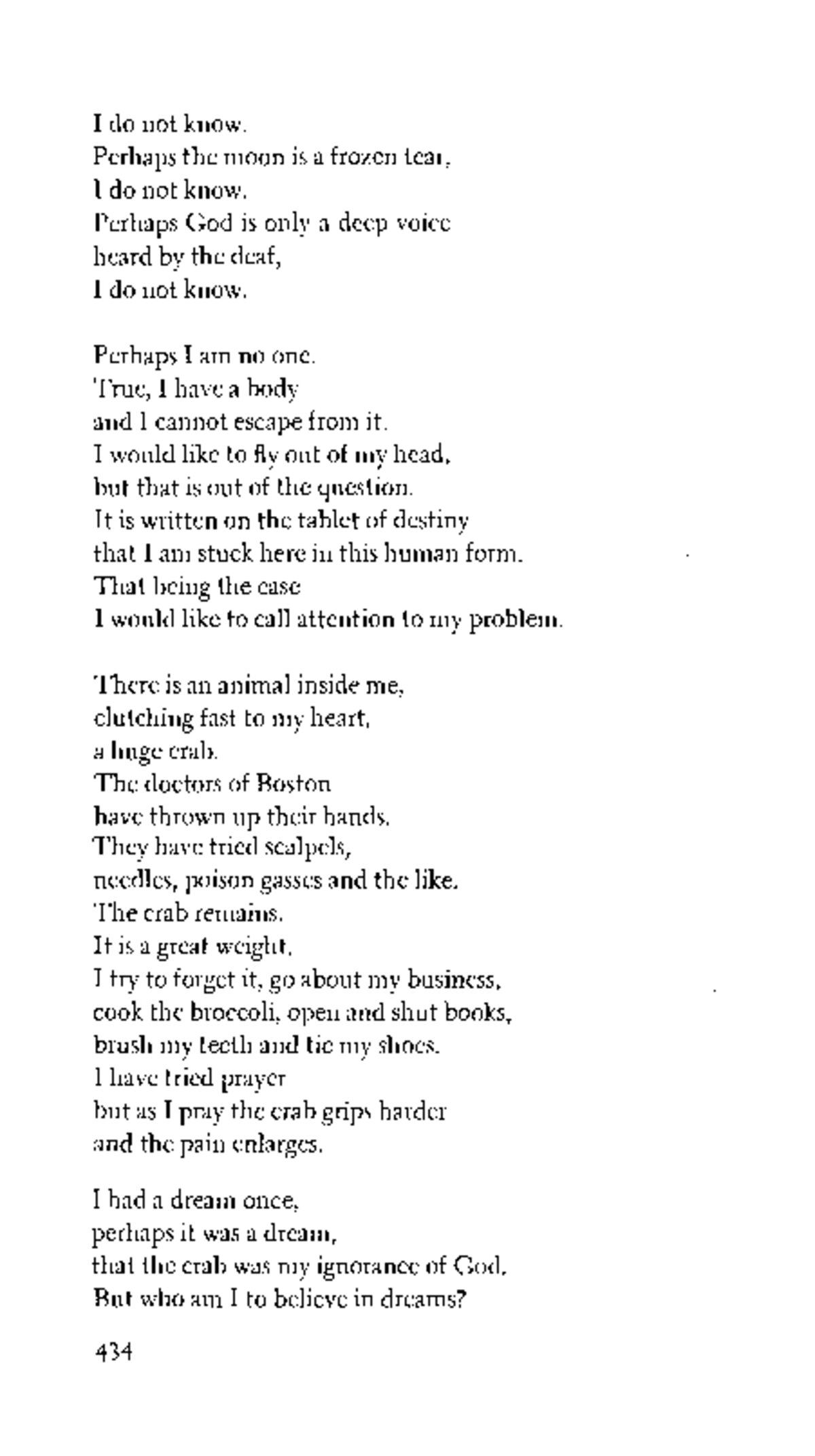 Anne Sexton - The Complete Poems 462 - I do not know. Perhaps the moon ...