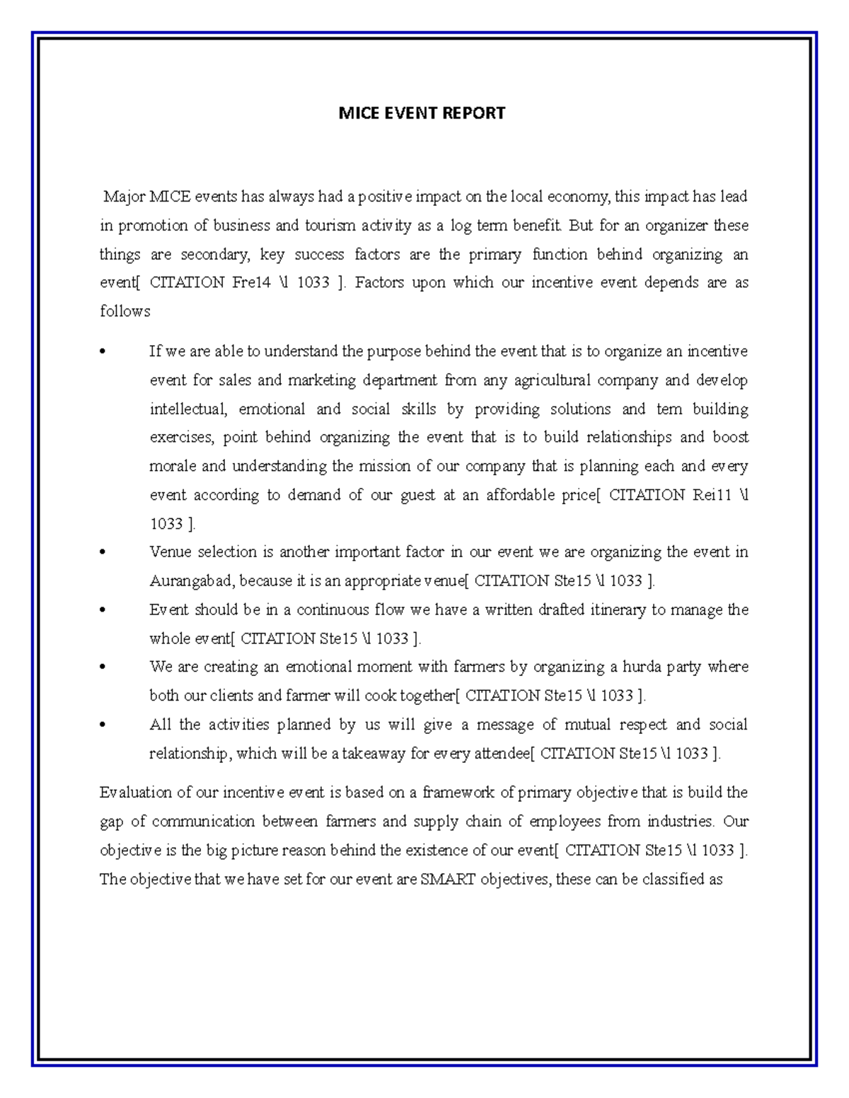 MICE Industry Overview docx - MICE EVENT REPORT Major MICE events has ...