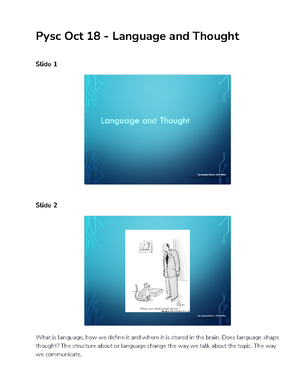 Post Lab 5 Psyc - lab work - Post Lab 5: Complete this Handout and ...