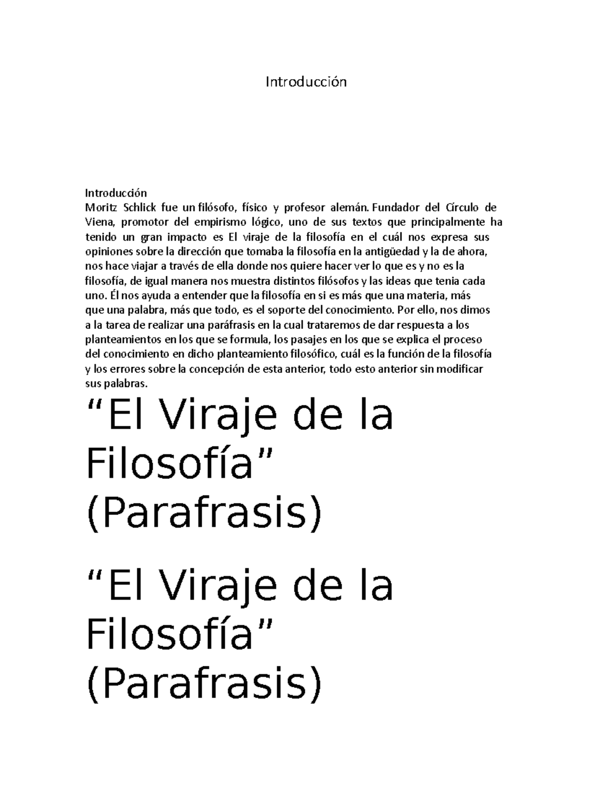 E4 filosofia S3 - sirve para etapa 4 - Introducción Introducción Moritz ...