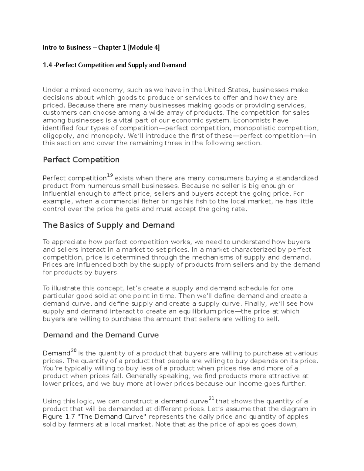Intro to BUSN CH 1 [Module 4] - Intro to Business – Chapter 1 [Module 4 ...