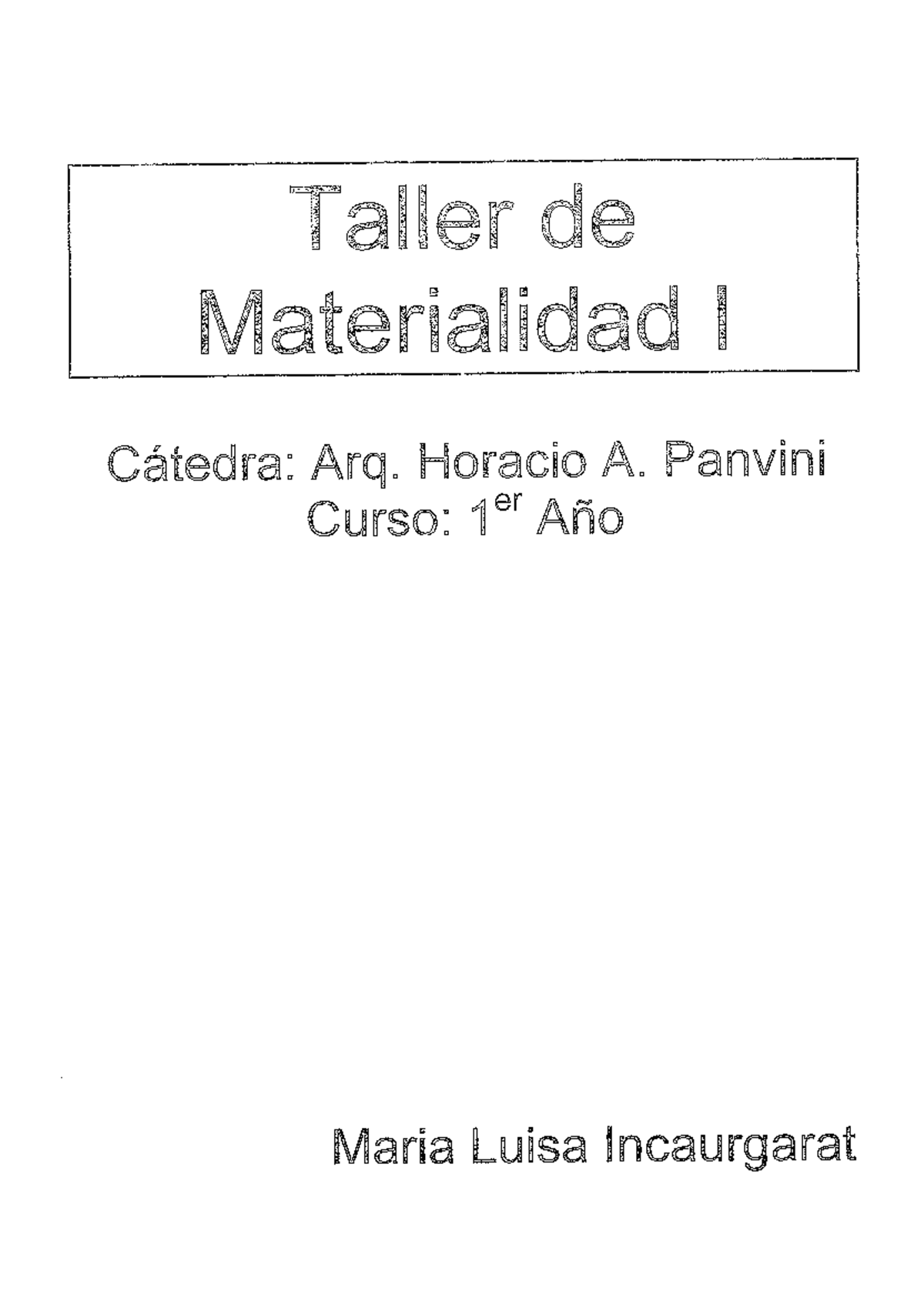Materialidad I Panvini ( Nuevo) fichas comp - Taller de Materialidad I ...