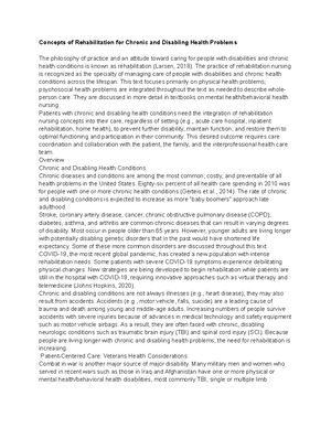 Unit 3, Chapter 15 - Ignatavicius Med-Surg Nursing Notes - Concepts of ...