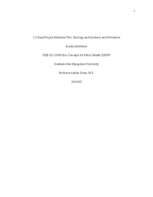 PHE 321 5-2 Journal -3 - week 5 post - Katherine Hernandez Southern New ...