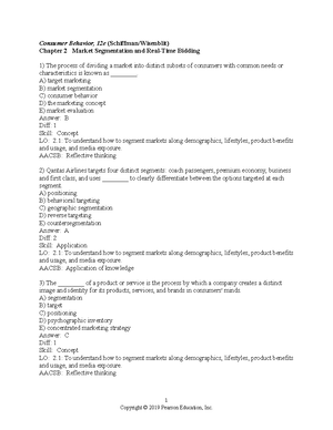 Schiffman cb12 tb05 - Notes - Consumer Behavior, 12e (Schiffman ...