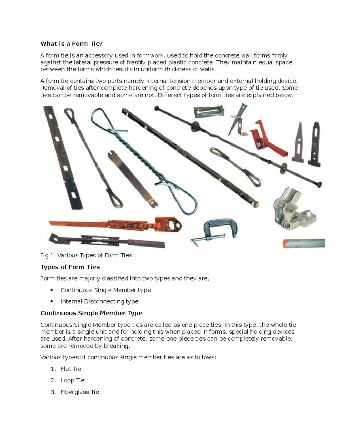 What is a Form Tie - Tie - What is a Form Tie? A form tie is an ...