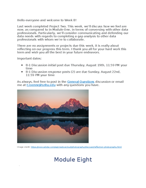 DAT 250 Module (1) Beyond the GDPR and CCPA - Beyond the GDPR and CCPA ...