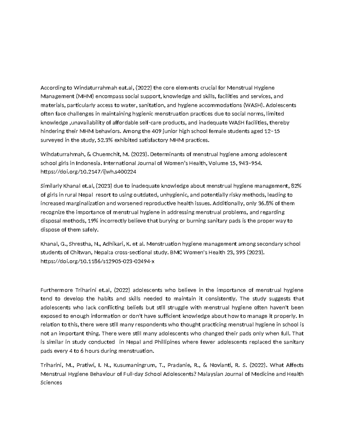 Skills Case Study - According to Windaturrahmah eat, (2022) the core elements crucial for ...